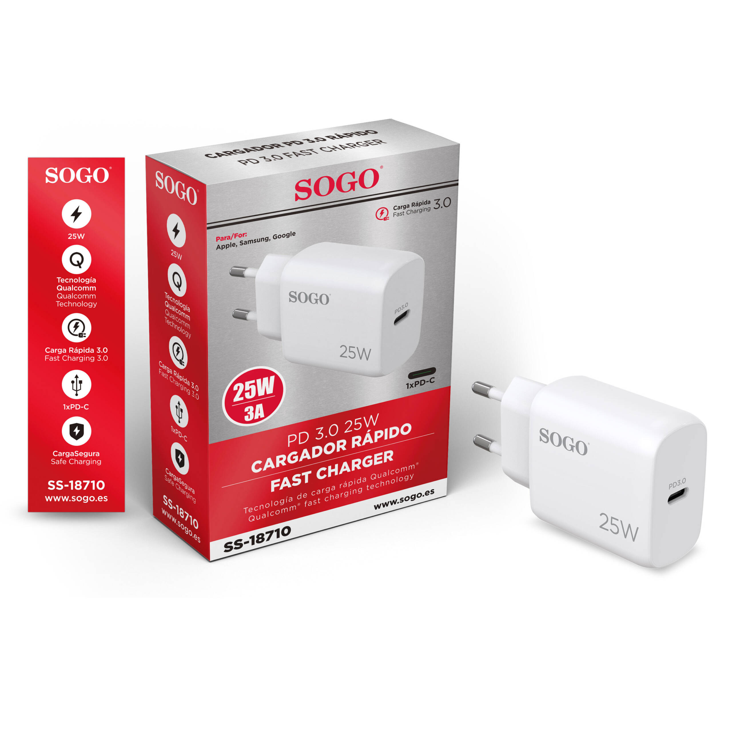 TYPE-C PD 25W FAST CHARGER - SOGO