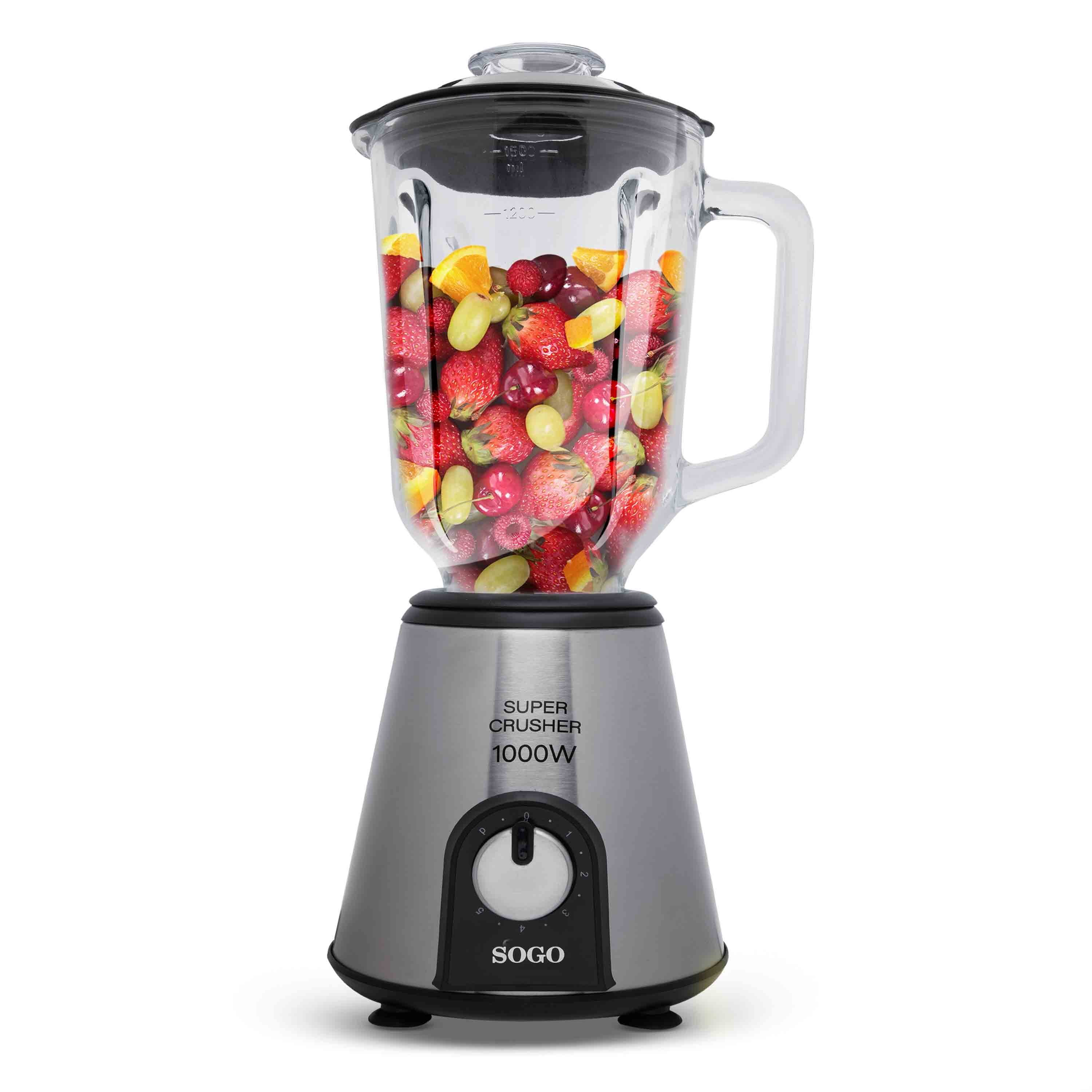 SOGO BATIDORA VASO CRISTAL-INOX-1,5L - SOGO