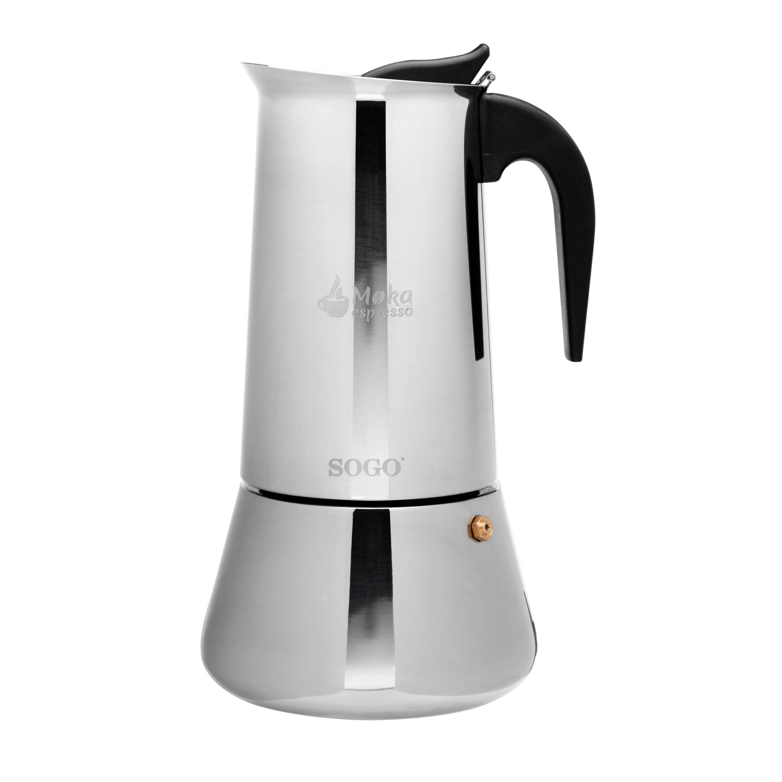 SOGO COFFEE MAKER MOCHA INDUCTION 9 CUPS INOX - SOGO