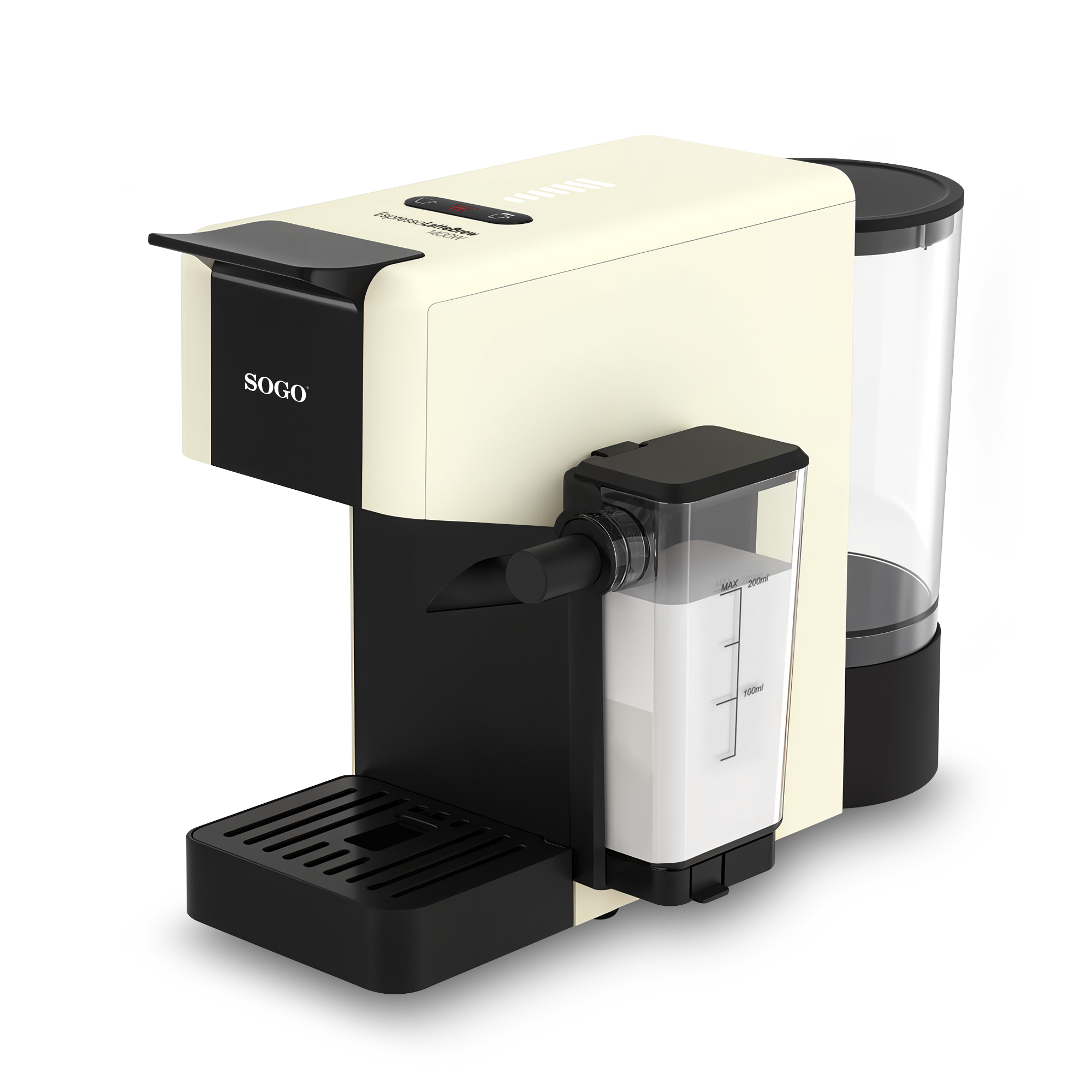 SOGO CAFETERA MULTI CAPSULA CON ESPUMADOR DE LECHE ESPRESSO LATTEBREW 1400 - SOGO