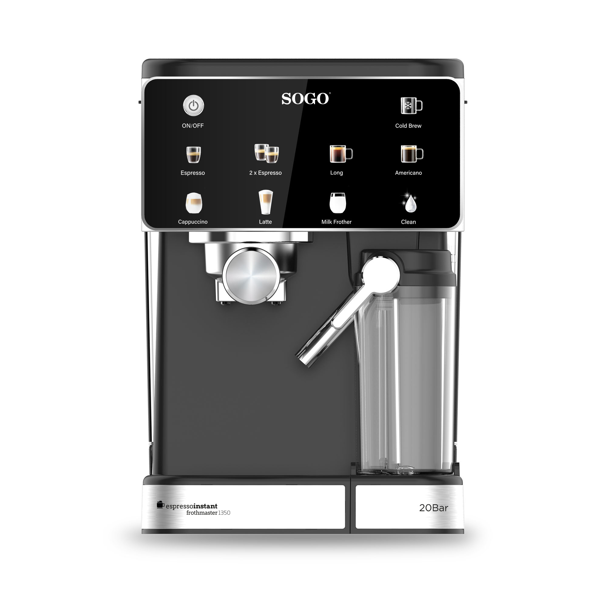 Espresso Coffee Maker With Milk Frother "ESPRESSOINSTANT FROTHMASTER ...