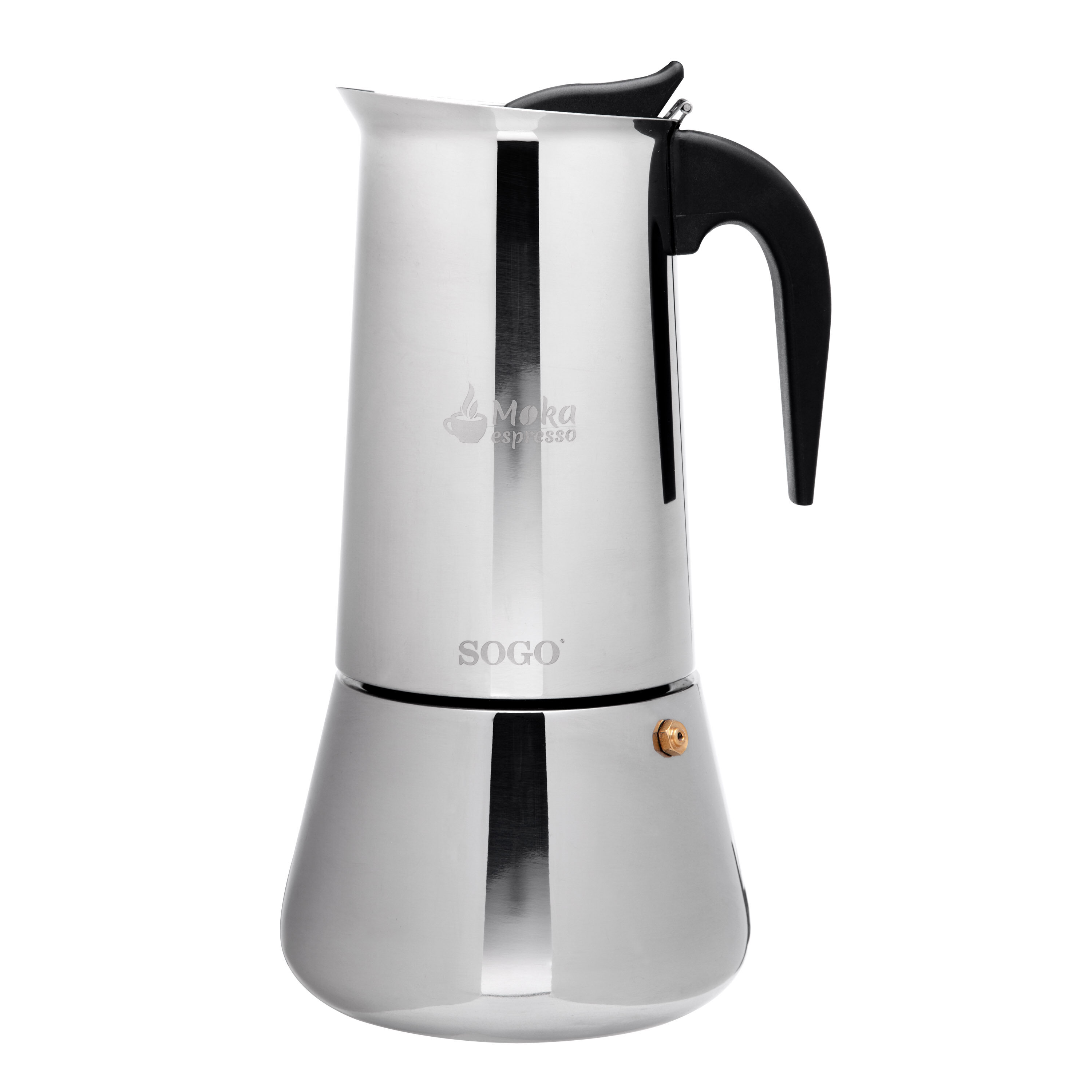 SOGO CAFETERA MOKA INDUCCION 12 TAZAS INOX - SOGO