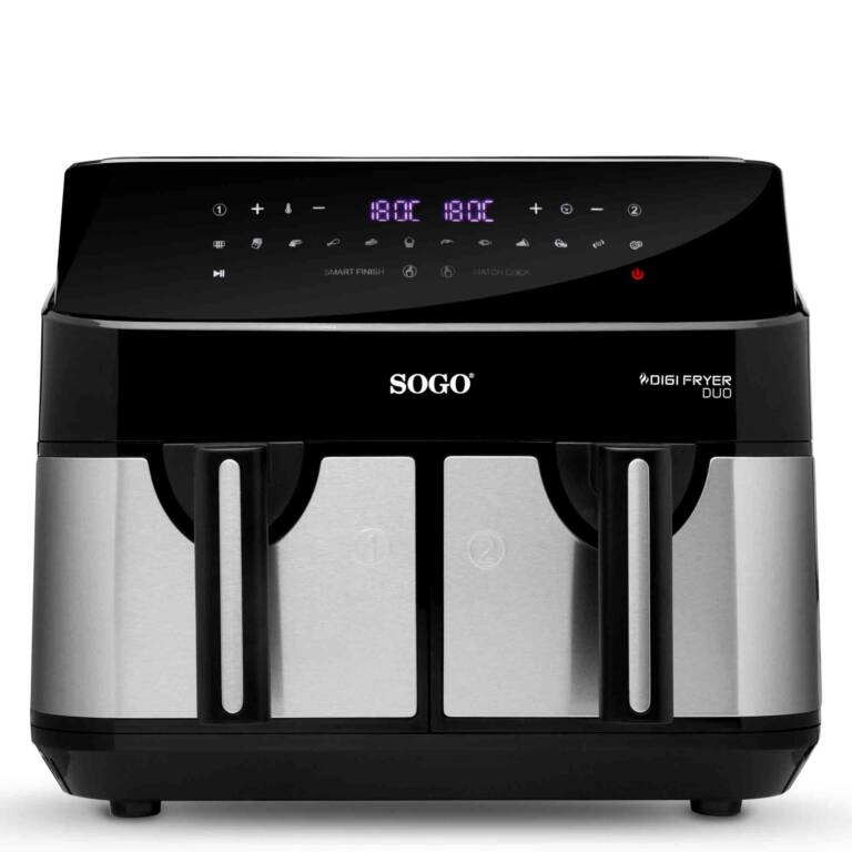 DOUBLE BASKET AIR FRYER DIGI FRYER DUO 1750W - SOGO
