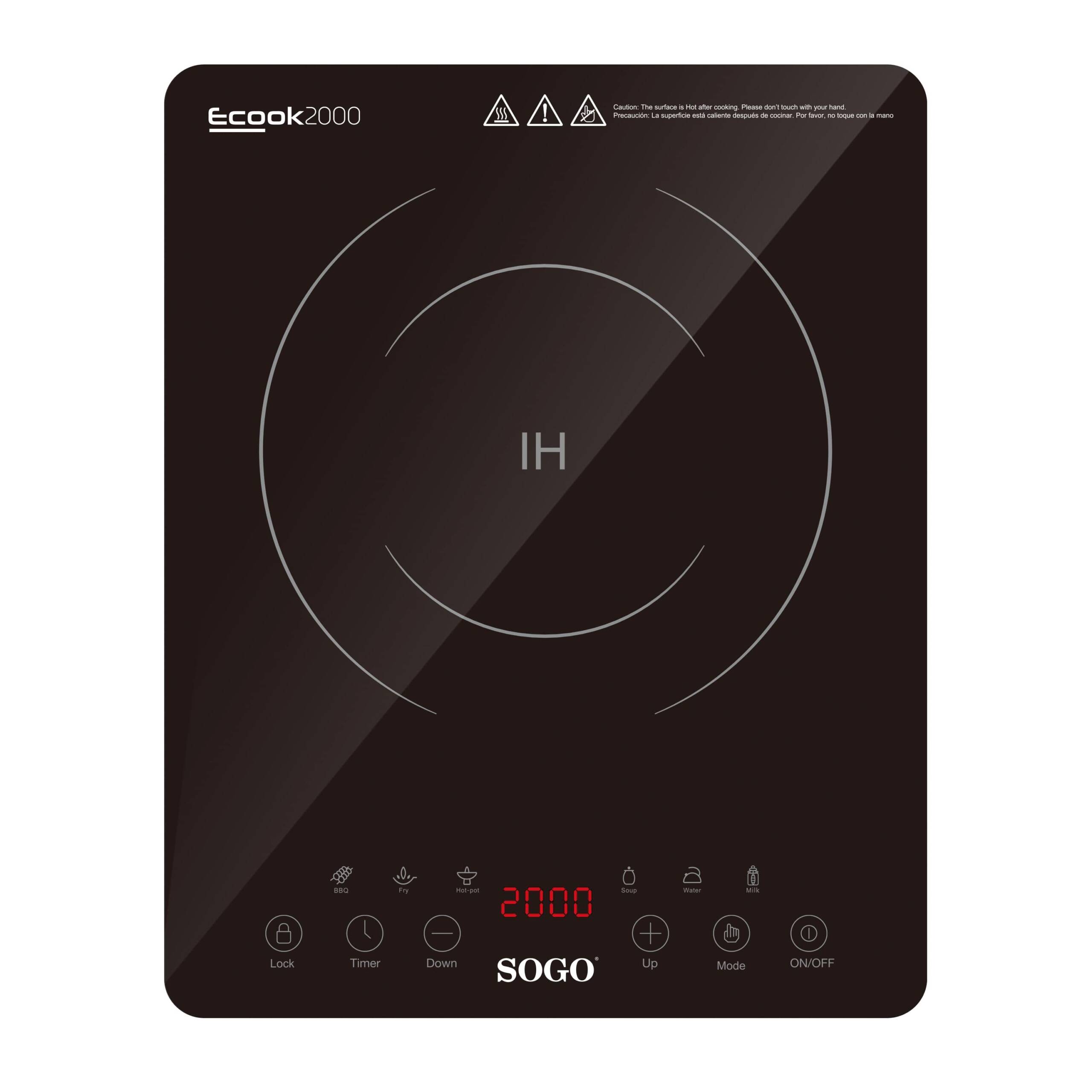 HIGH POWER DIGITAL INDUCTION COOKER Ecook2000 - SOGO