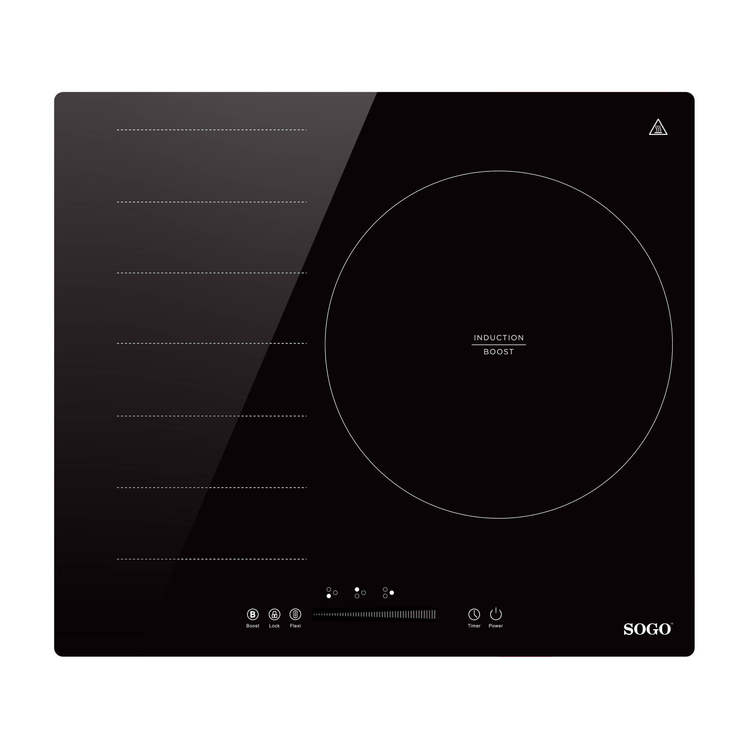 Placa de Inducción Flexi 3 Quemadores - SOGO