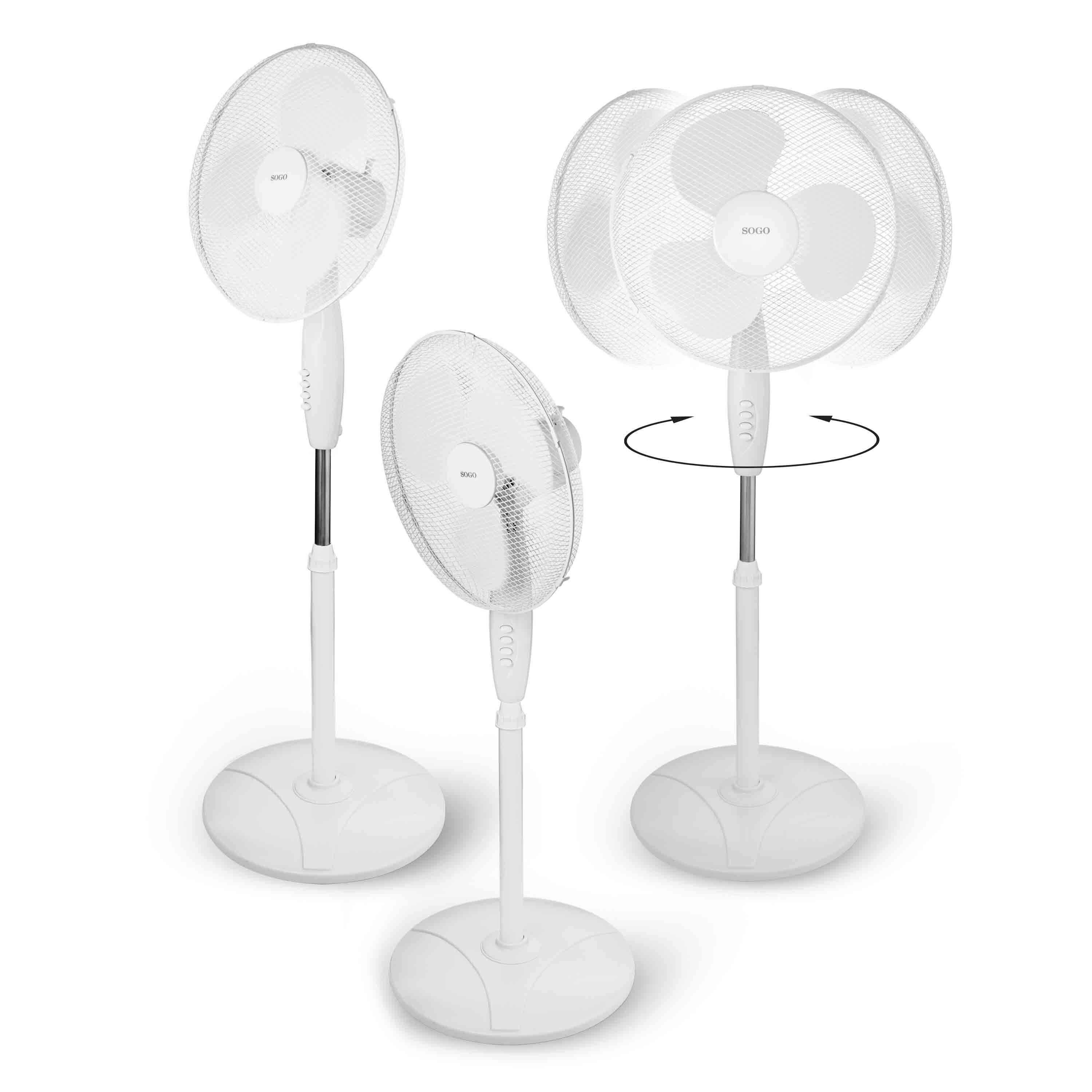 SOGO VENTIL. PIE OSCIL-BASE REDO.-16” 40CM - SOGO