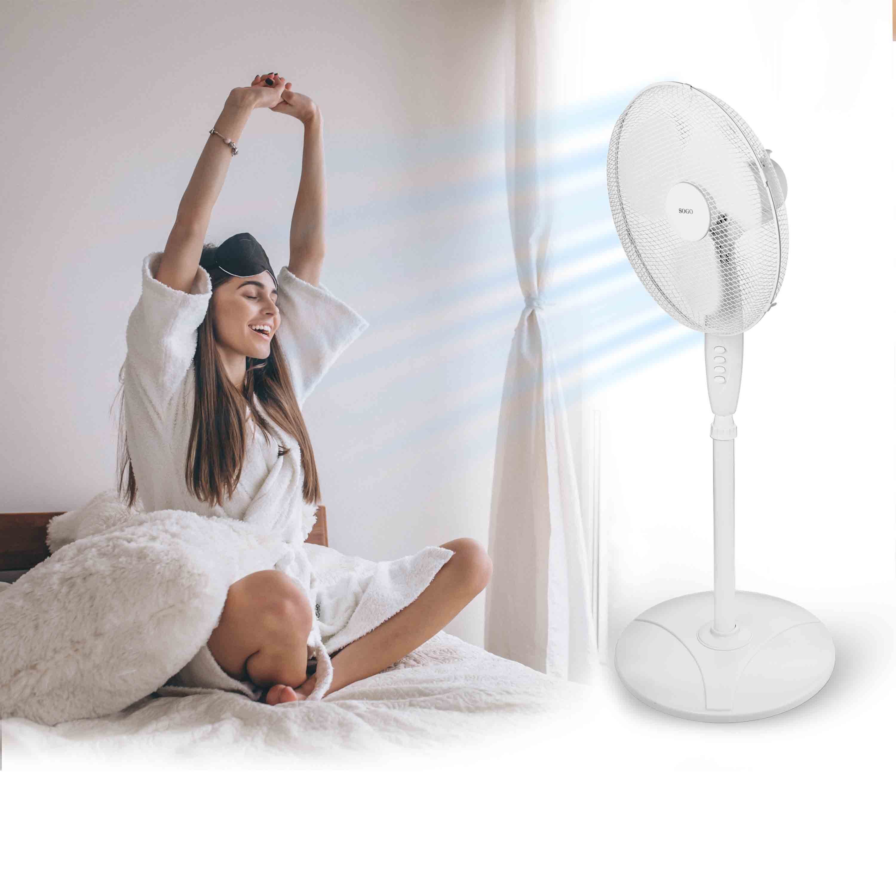 SOGO VENTIL. PIE OSCIL-BASE REDO.-16” 40CM - SOGO